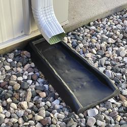 Black Rockface Splash Block at Menards®