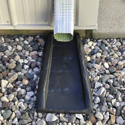 Black Rockface Splash Block at Menards®