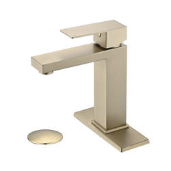 Yasinu One-Handle Brushed Gold Bathroom Sink Faucets at Menards®