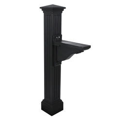 Mayne 58" Manchester Black Fluted Mailbox Post at Menards®