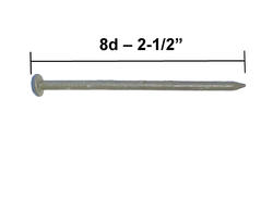 Maze Nails 2-1/2" Smokey Sable Trim Board and Siding Nails - 5 lb Box ...