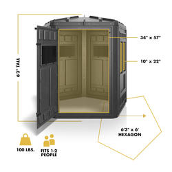 Booner® 5-Panel Hunting Blind - Tinted Horizontal Windows at Menards®