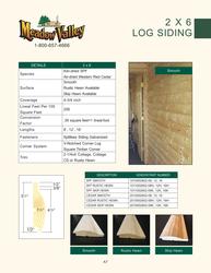 Meadow Valley 2 x 6 x 12' Unfinished SPF Rustic Hewn Log Siding at Menards®