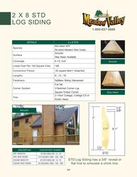 Meadow Valley 2 x 8 x 12' Unfinished Spruce STD Smooth Log Siding at ...