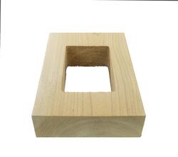 Meadow Valley 4-3/4 x 7 Western Red Cedar Single Outlet Mounting J ...