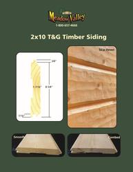 Meadow Valley 2 x 10 x 8' Unfinished Spruce Skip Hewn Tongue & Groove ...