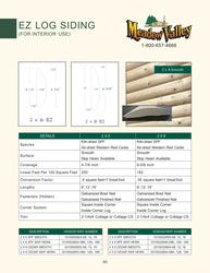 Meadow Valley 2 x 8 x 8' SPF Smooth Tongue & Groove EZ Log Siding at ...