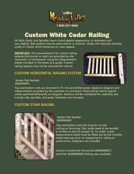 Meadow Valley 3' White Cedar Rustic Hewn Log Stair Railing at Menards®