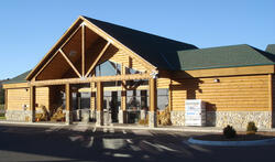 Meadow Valley 7 x 10' White Pine Smooth V-Notched Corner Log at Menards®