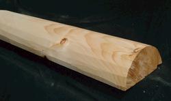 Meadow Valley 4-1/2 x 9 x 8' White Pine Hewn Full Half Log Beam at Menards®