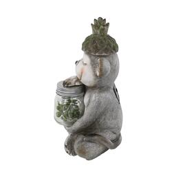 Enchanted Garden™ 11" Monkey Statue with Solar Jar at Menards®