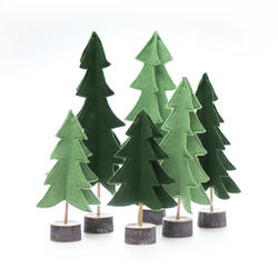 Enchanted Forest® 14" Dark Green Felt Tree at Menards®