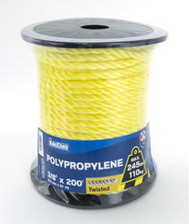 KingCord® 3/8" x 200' Yellow Twisted Polypropylene Rope at Menards®