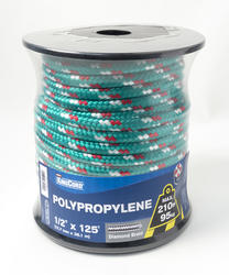 KingCord® 1/2" x 125' Blue Diamond Braid Polypropylene Rope at Menards®