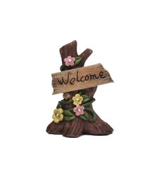 2-3/4" Fairy Garden Tree Stump with "Welcome" Sign at Menards®