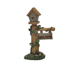 4.25" Fairy Garden Birdhouse with "Welcome" Sign at Menards®
