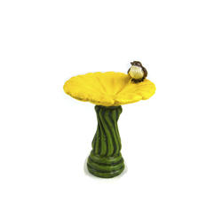 3" Fairy Garden Yellow Bird Bath at Menards®
