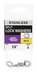 Grip Fast® 1/4" Grade 18-8 Stainless Steel Split Lock Washer - 8 Count ...