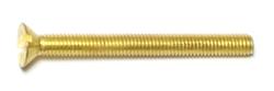 Midwest Fastener® #10-32 x 2" Slotted Drive Brass Flat Head Machine ...