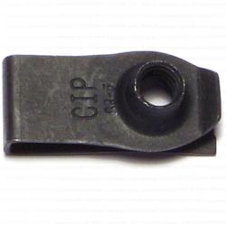 Midwest Fastener® 1/4"-20 Black Phosphate Steel Long U Spring Nut - 10 ...