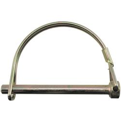 Midwest Fastener® 1/4" x 2-1/2" Yellow Zinc Round Wire Lock Pin - 1 ...