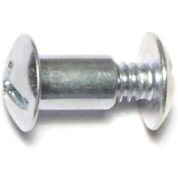 Midwest Fastener® 1/4" x 3/8" Zinc Slotted Button Head Binding Post - 1 ...