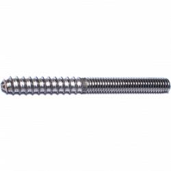 Midwest Fastener® 3/8"-16 x 4" Plain Coarse Thread Hanger Bolt - 1 ...