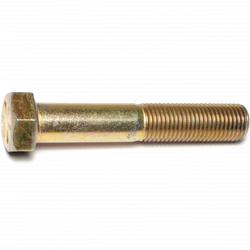 Midwest Fastener® 7/16"-20 x 2-1/2" Yellow Zinc Grade 8 Hex Cap Screw ...