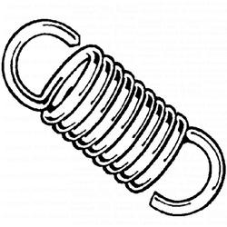 Midwest Fastener® 1-3/8" x 7" Zinc Extension Spring Spring - 1 Count at ...