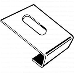 Midwest Fastener® 1" x 1-1/4" x 21 Gauge Mirror Channel Clips - 12 ...