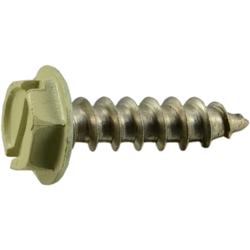 Midwest Fastener® #10 x 3/4" Slotted Drive Beige Hex Washer Head Sheet ...