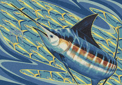 Milliken™ Guy Harvey Blue 10'9" x 13'2" Area Rug at Menards®