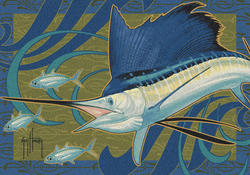 Milliken™ Guy Harvey Sailfish Wave 2'8" x 3'10" Area Rug at Menards®