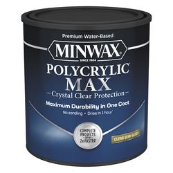 Minwax® Polycrylic® Max Clear Semi-Gloss - 1 qt. at Menards®