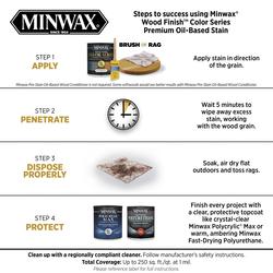 Minwax® Wood Finish® Color Series Oil-Based Amber Wood Stain - 1 qt. at ...