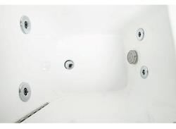 Avora Bath 52"W x 30"D White Left Drain 10-Jet Walk-In Whirlpool ...