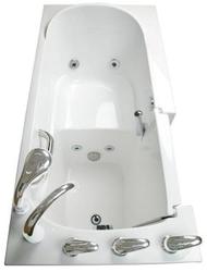 Avora Bath 52"W x 30"D White Left Drain 10-Jet Walk-In Whirlpool ...