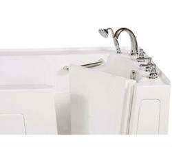 Avora Bath 60"W x 30"D White Right Drain 10-Jet Walk-In Whirlpool ...