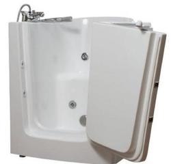 Avora Bath 38"W x 33"D White Right Drain 10-Jet Walk-In Whirlpool ...