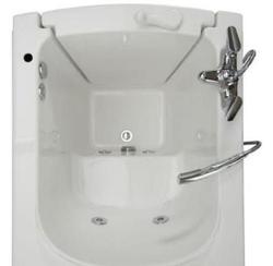 Avora Bath 38"W x 33"D White Right Drain 10-Jet Walk-In Whirlpool ...