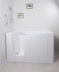 Avora Bath 60"W x 30"D White Left Drain 10-Jet Walk-In Whirlpool ...