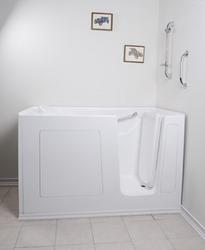 Avora Bath 60"W x 30"D White Right Drain 10-Jet Walk-In Whirlpool ...