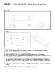 Modona 20" Antica Rubbed Bronze Glass Wall Shelf at Menards®