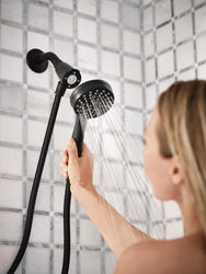 Moen® Magnetix™ Engage 6-Spray Setting Matte Black Handheld Showerhead ...