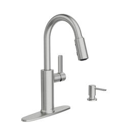 Moen® Durani™ One-Handle Pull-Down Spot Resist™ Stainless Kitchen ...