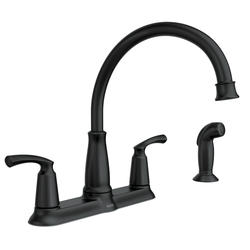 Moen® Bexley™ Two-Handle Matte Black Kitchen Faucet at Menards®