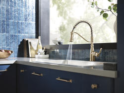 Moen® Nolia™ One-Handle Pull-Down Bronzed Gold Kitchen Faucet at Menards®