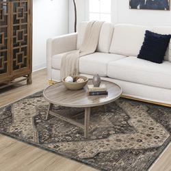Mohawk Home® Empire Cream/Denim 7'10" x 10' Area Rug at Menards®