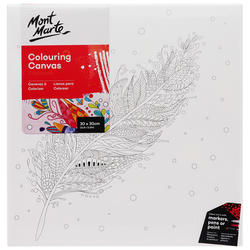 Mont Marte Signature 11.8" x 11.8" Garden Coloring Canvas - Assorted ...
