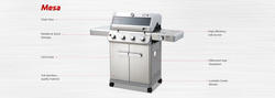 Monument ClearView® Mesa 4-Burner Propane Gas Grill at Menards®